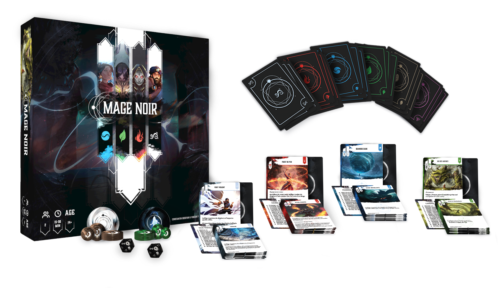 Mage Noir – Boite de base | A deux - jeuxmevade